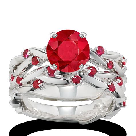 Ruby Wedding Ring Sets 60 Photos