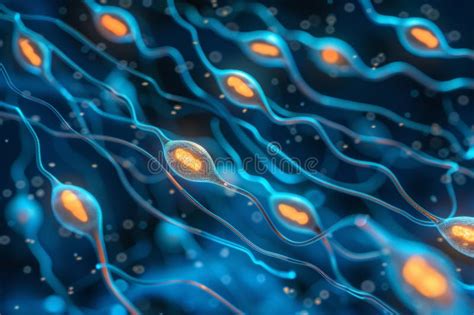 Detailed Close Up Microscopic Depiction Of The Fertilization Process