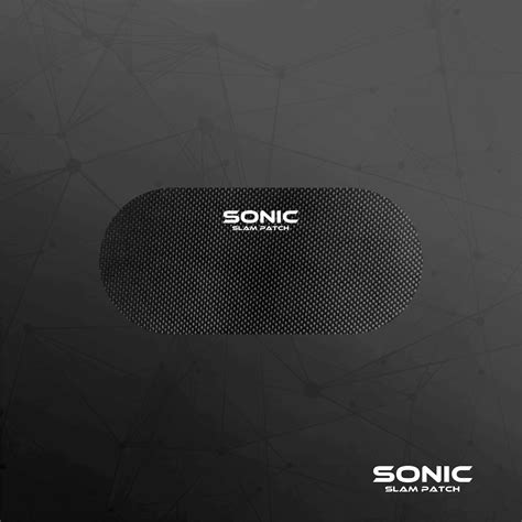 Sonic Slam Bass Drum Patch Double Black