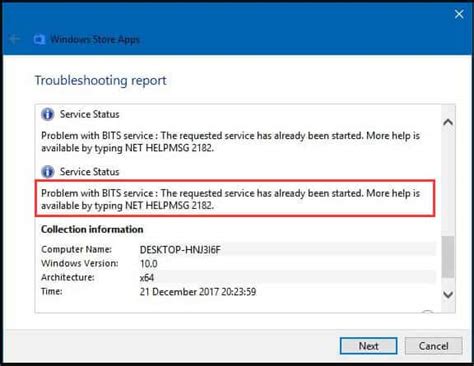 Net Helpmsg 2182 Error On Windows Store App Fix It Now