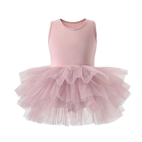 Cheeream Girls Camisole Dance Tutu Leotard With Fluffy 4 Layers Ballet