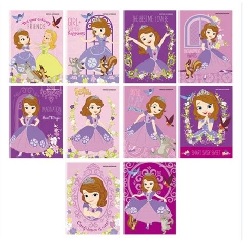 Orions Sofia The First Writing Notebook W Plastic Jacket 80 Leaves