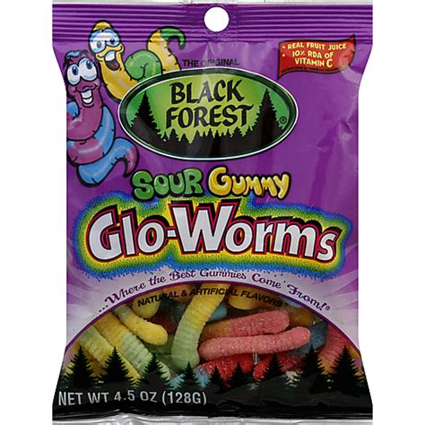 Black Forest Glo Worms Sour Gummy 4 5 Oz Gummy Candy Donelans Supermarkets