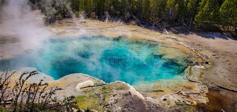 Emerald Spring Is A Hot Spring In Norris Geyser Basin In Yellowstone