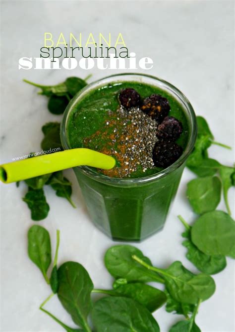 Spirulina Banana Smoothie Jenni Raincloud