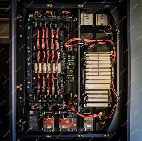 A Closeup Of A Ups Unit Showing Its Internal Components Including