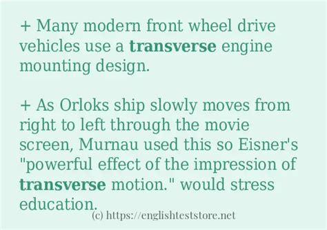 Transverse Some Example Sentences Englishteststore Blog