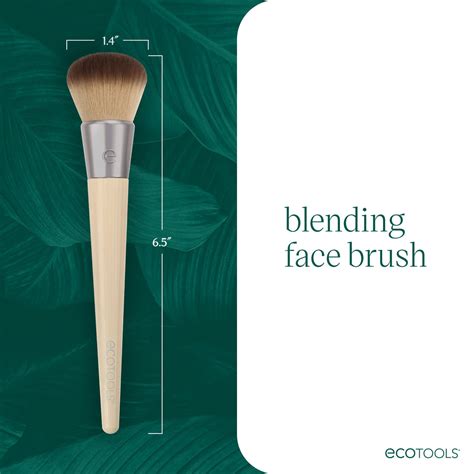 Ecotools Blending Face Makeup Brush For Foundation Bronzer And Blush