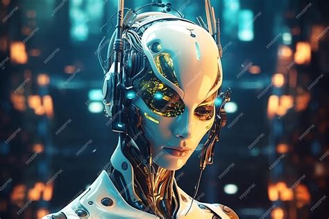 premium photo 3d rendering technology robotics data analytics or