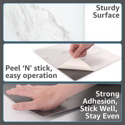 A43505wl30 Art3d Peel And Stick Floor Tile 30 Pack 12 X 12in Covers