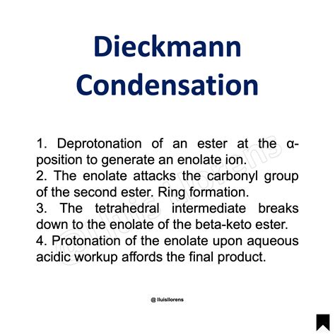 Dieckmann Condensation