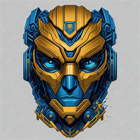 Premium Vector Vector Illustration Robot Character Terminator