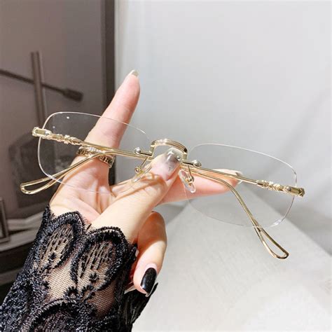 40 To 0 Frameless Photochromic Myopia Glasses Computer Glasses For