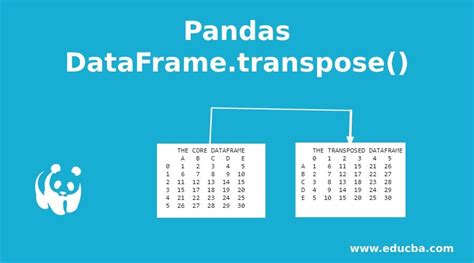 Pandas Dataframetranspose Syntax Examples And Parameters