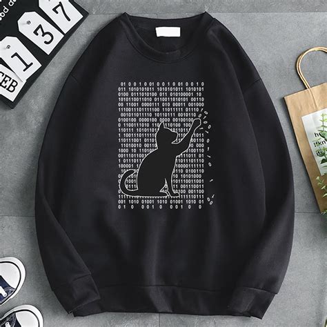 The Code And Cat Programmer Cat Dad Sweatshirt Meowgicians™