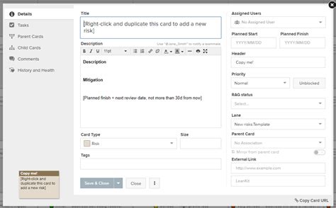 Using A Leankit Board To Manage Risks Andrew Doran