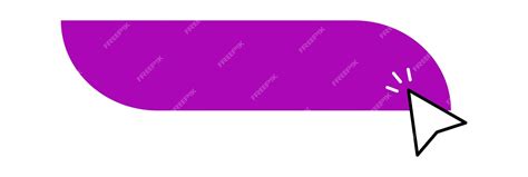 premium vector click button with cursor web design element vector