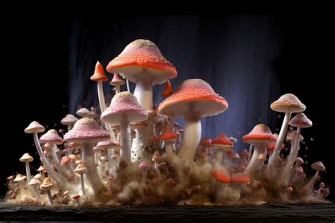 Premium Ai Image Timelapse Sequence Of Spore Dispersal From Fungi