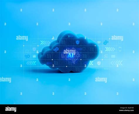 Ai Cloud Infrastructure Technology Concept With Digital Transformation