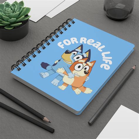 Bluey Spiral Notebook Bluey Notebook Bingo Stationery Ts Etsy Australia