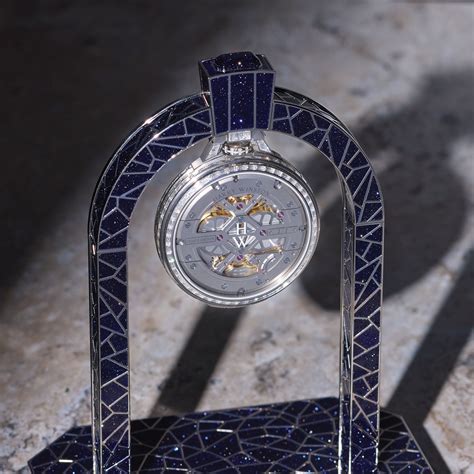 Harry Winston Ref Hjtmqt57ww001 Quadruple Tourbillon Pocket Watch