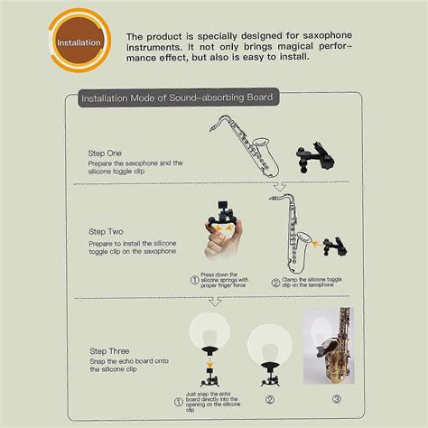 Plastic Saxophone Deflector Sound Deflector Shield Fruugo Uk