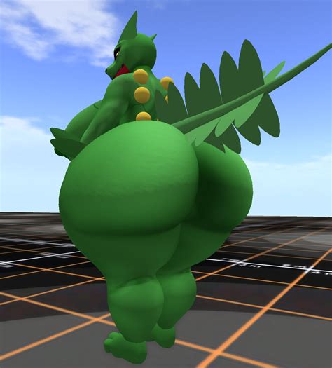 Rule 34 Big Ass Big Breasts Breasts Bubble Butt Female Ferialexonar Huge Ass Pokemon Sceptile