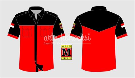 Desain Baju Pdh Vector