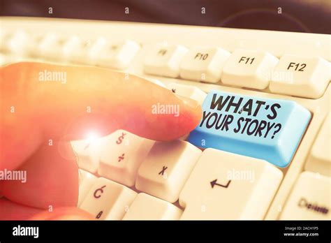 Writing Note Showing What S Your Story Question Business Concept For Asking Demonstrating About