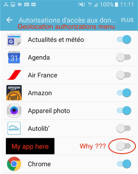 Gradle Android 60 Geolocation Disabled For My App Even If Enabled