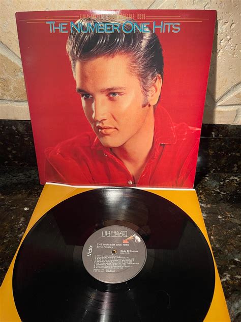 Elvis Presley The Number One Hits Lp Vinyl Record Near Mint Etsy