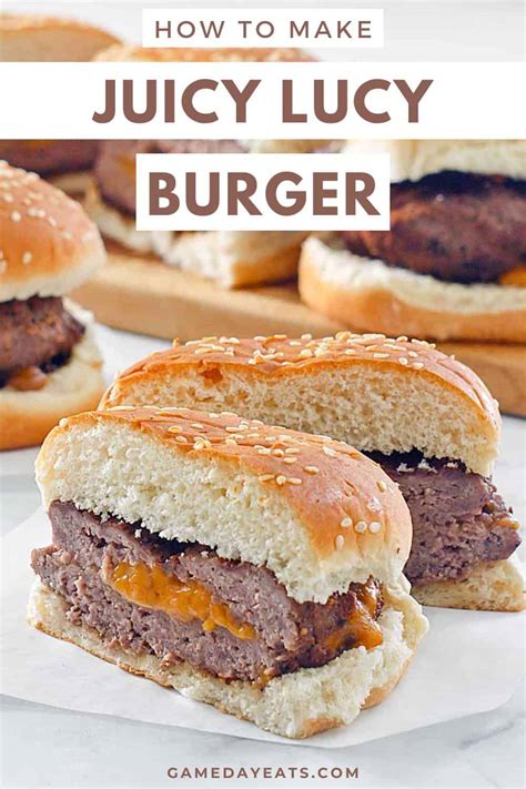 Classic Juicy Lucy Burgers Cheese Stuffed Perfection
