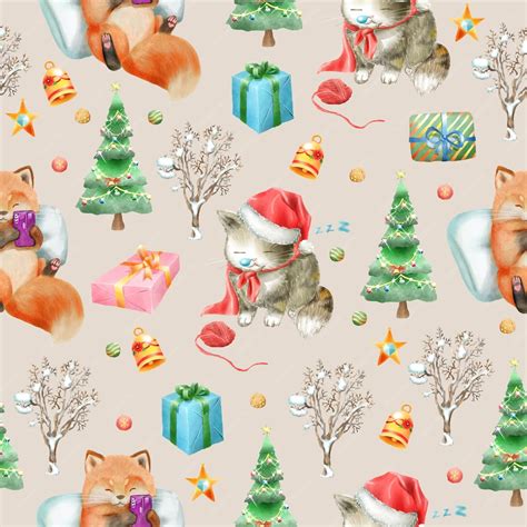 Premium Vector Cute Christmas Scene With Winter Town And Characters