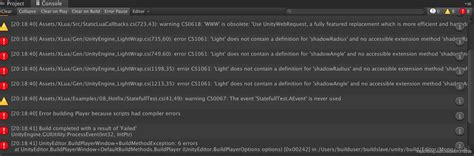 Xlua系列讲解发布工程出错error Cs1061 Light Does Not Contain A Definitio Csdn博客