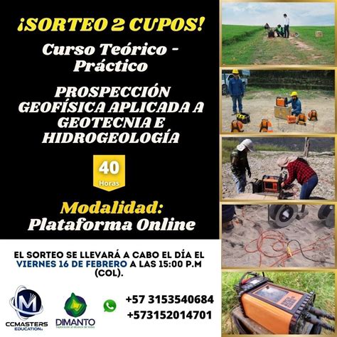 Geophysics Hydrology Geotechnics Courses Pedro Antonio Ortega Galván
