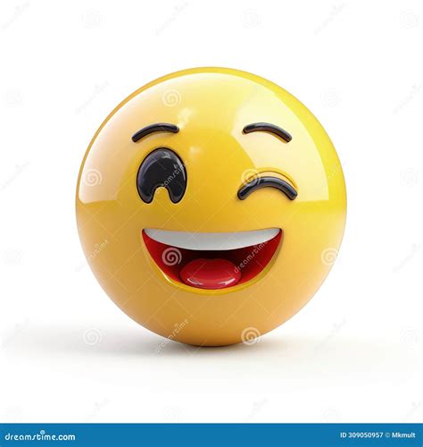 A Happy Yellow Smiley Face With Eyes And A Smile Stock Illustration