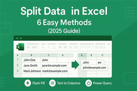 How To Split Data In Excel 2025 6 Easy Methods For Any User Brainiqa