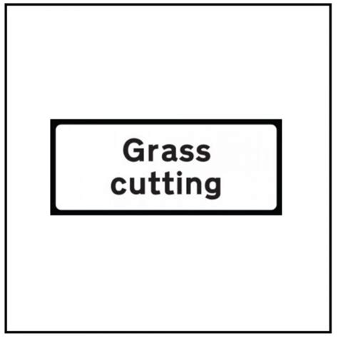 Temporary Traffic Under Panel Grass Cutting Signs Display Shop