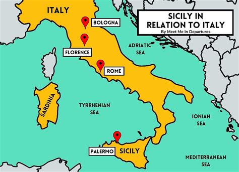 Relative Location Of Sicily