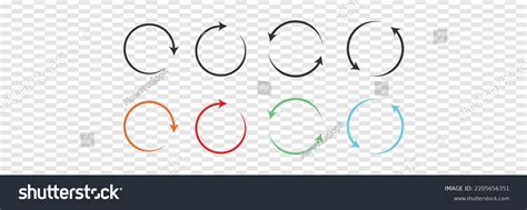 Rotate Arrow Vector Set Modern Vector Stock Vector Royalty Free