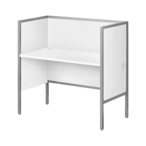 Benjara Homi Office Desk Cubicle Side Panels 48 Inch Laminate Metal