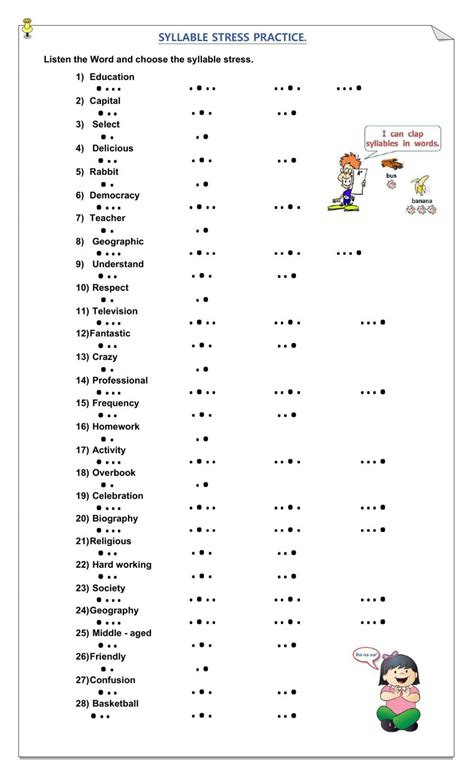 Spanish Syllable Practice Worksheet Artofit
