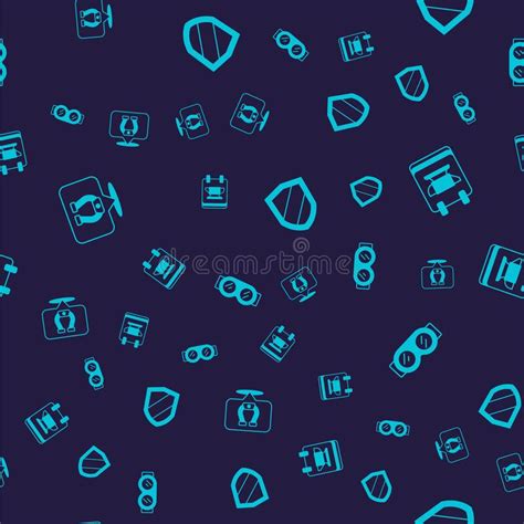 Set Horseshoe Blacksmith Anvil Tool Shield And Welding Glasses On