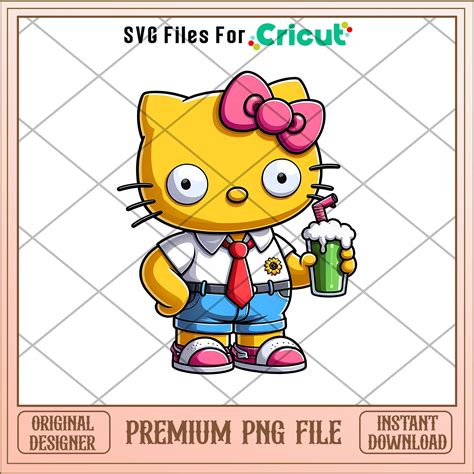 Homer Simpson Hello Kitty Png The Simpsons Png Digital Download Svg