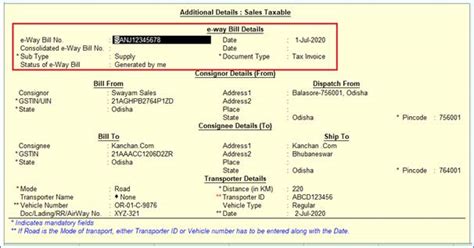 E Way Bill Under GST Compliance Using Tally ERP9