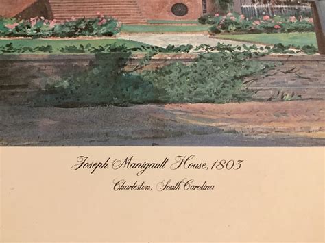 Joseph Manigault House 1803 Signed Print 711 2000 Tran Mawicke