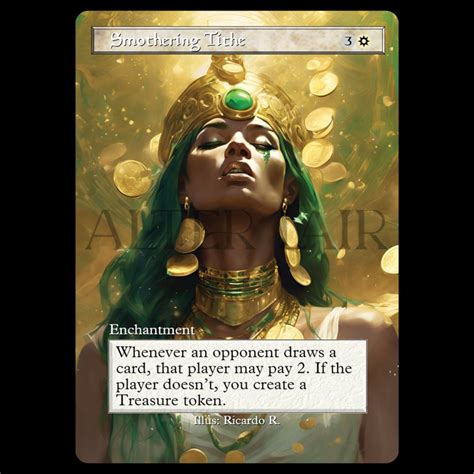 Smothering Tithe Mtg Custom Cards Commander Alternate Art Magic Mtg