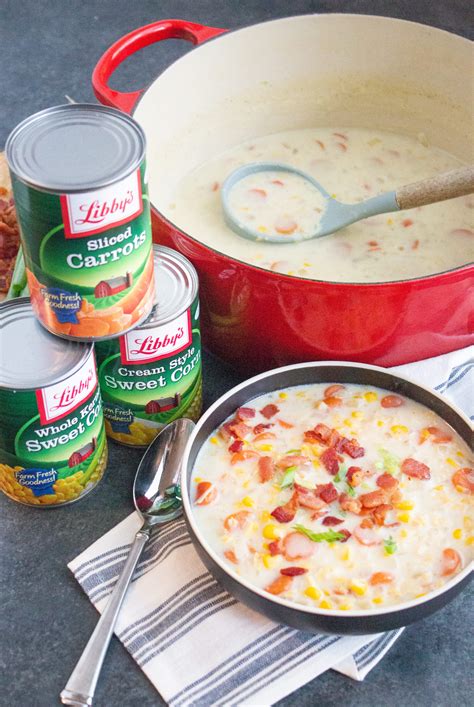 Corn Chowder Quick Corn Chowder Eacy Corn Chowder Canned Vegetables