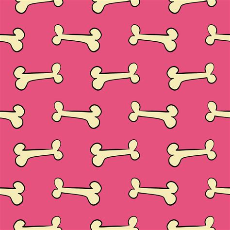 Small Bonesseamless Pattern On Dark Pink Background 13842450 Vector