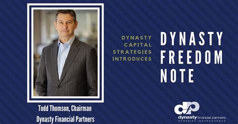 Todd Thomson On Linkedin Dynasty Continues To Innovate With Capital
